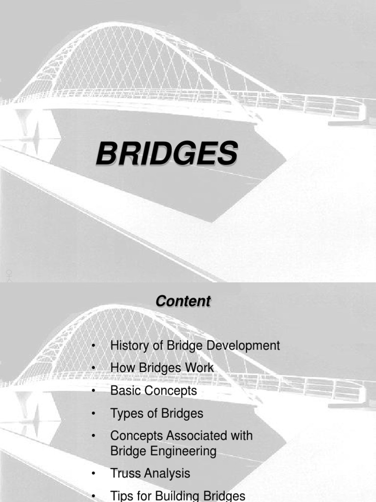 Comprehensive Guide to Bridge Engineering | PDF | Truss | Bridge
