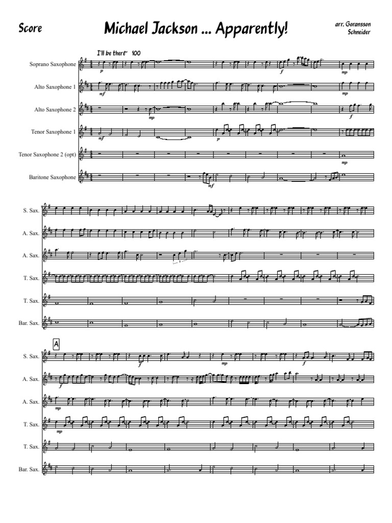 Michael Jackson Medley | Download Free PDF | Reed Aerophones | Aerophones
