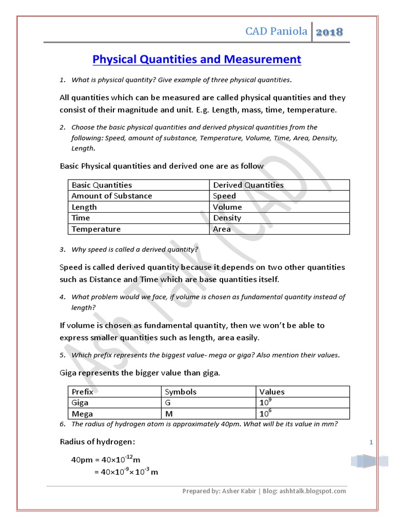 9th Class Physics Notes Chapter 1 Ajk | PDF | Significant Figures ... 9th Class Physics Notes Chapter 1 Ajk | PDF | Significant Figures ...