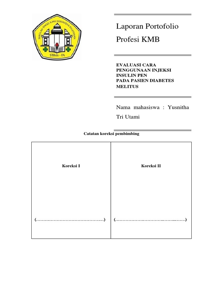 Laporan Portofolio Profesi KMB | PDF