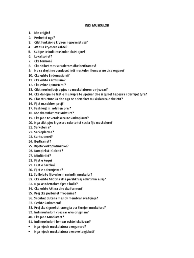 Indi Muskulor | PDF