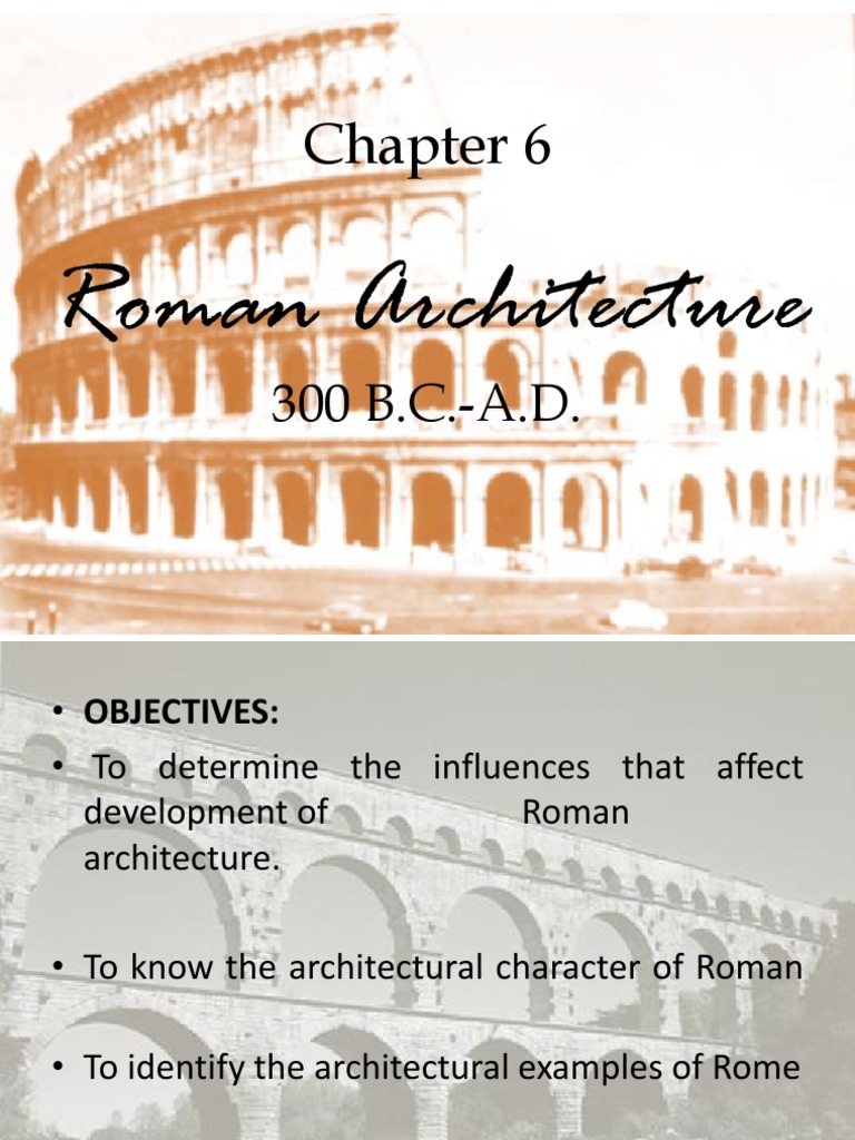 Roman Architecture | PDF | Roman Empire | Vault (Architecture)