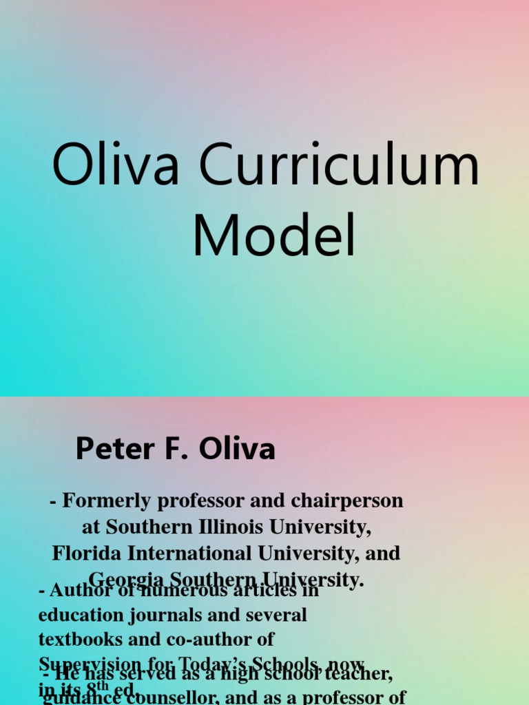 Oliva Curriculum | PDF | Curriculum | Evaluation