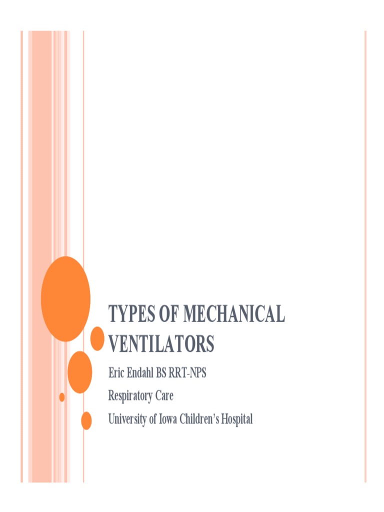 Neonatal Mechanical Ventilators Guide | PDF | Medicine | Pulmonology