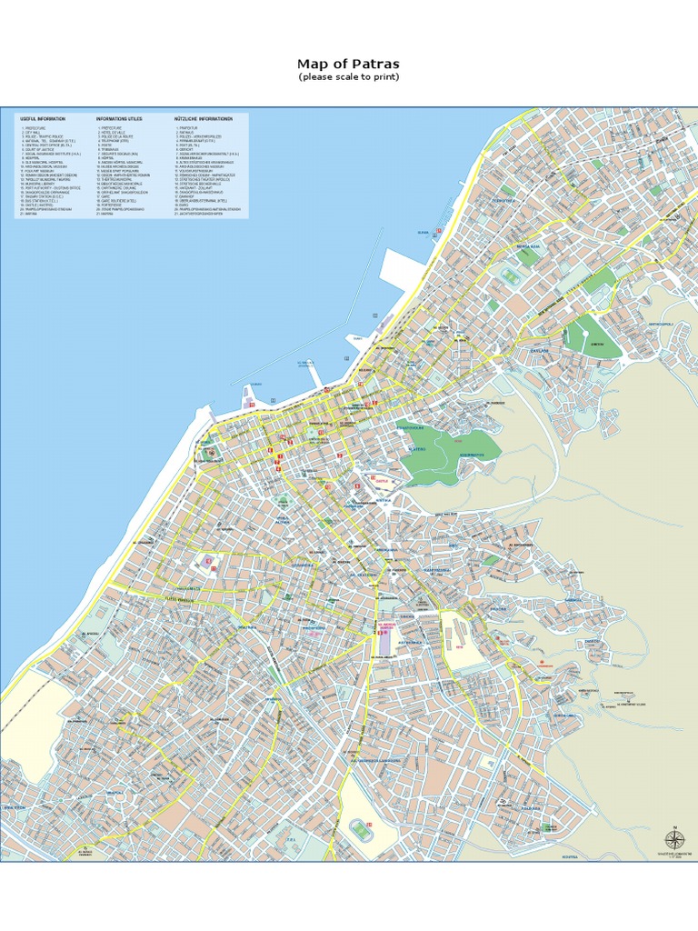 Map of Patras: (Please Scale To Print) | PDF