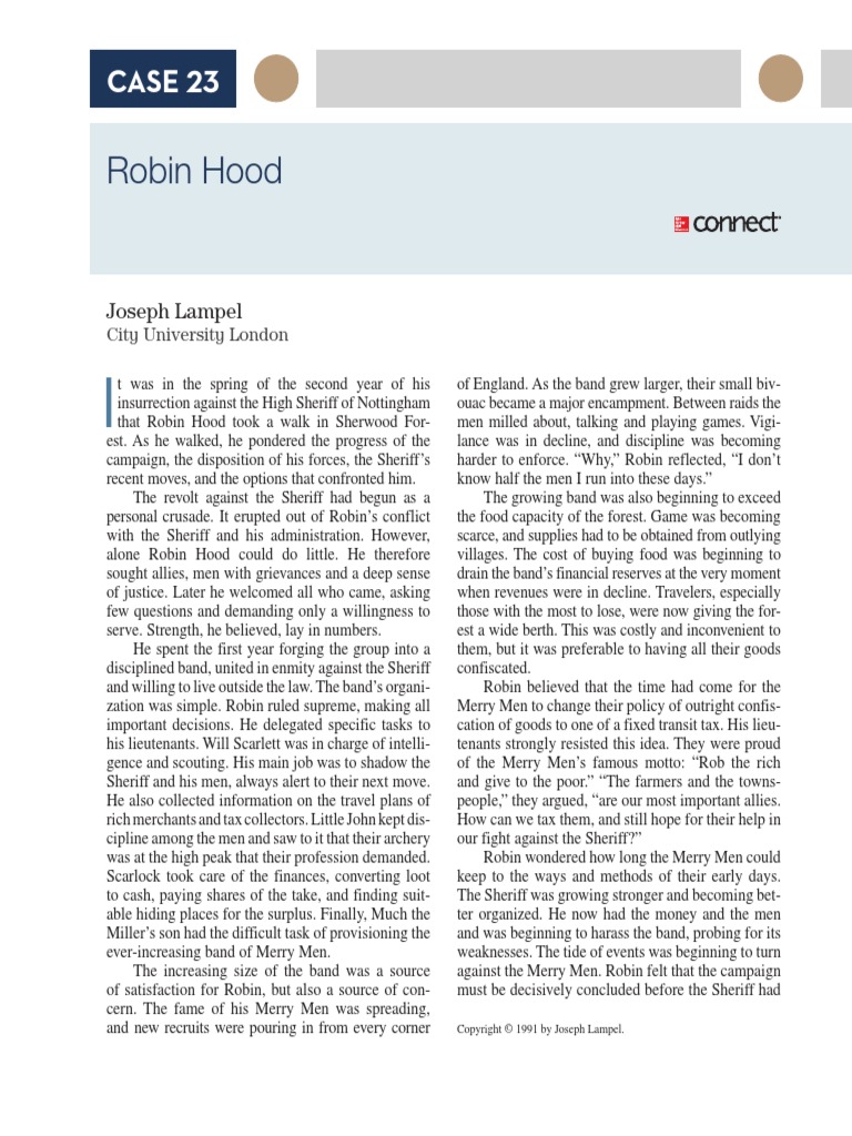 Robin Hood: Case 23 | PDF | Taxes