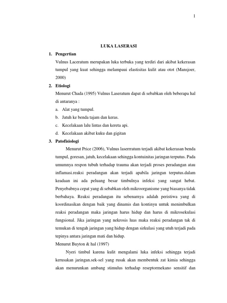 MENGENAL LUKA LASERASI | PDF