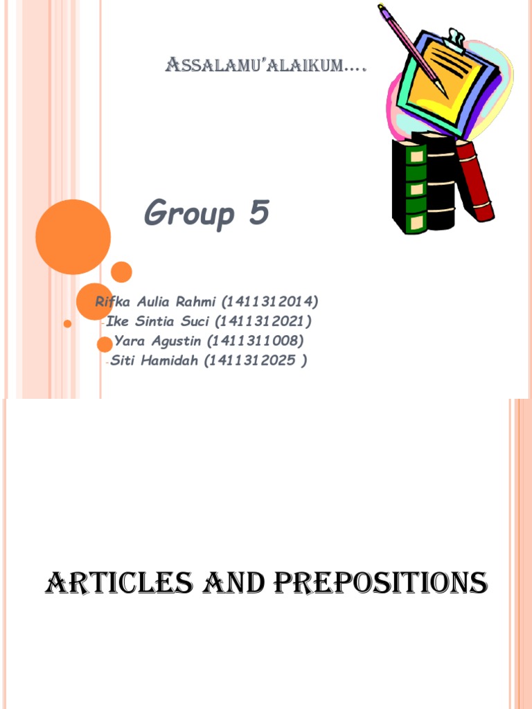 Article and Preposition | PDF | Noun | Preposition And Postposition