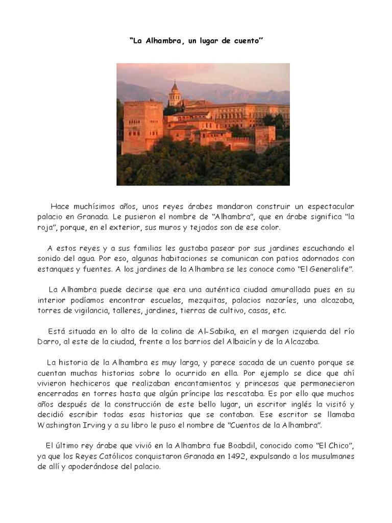 La Alhambra | PDF | Granada