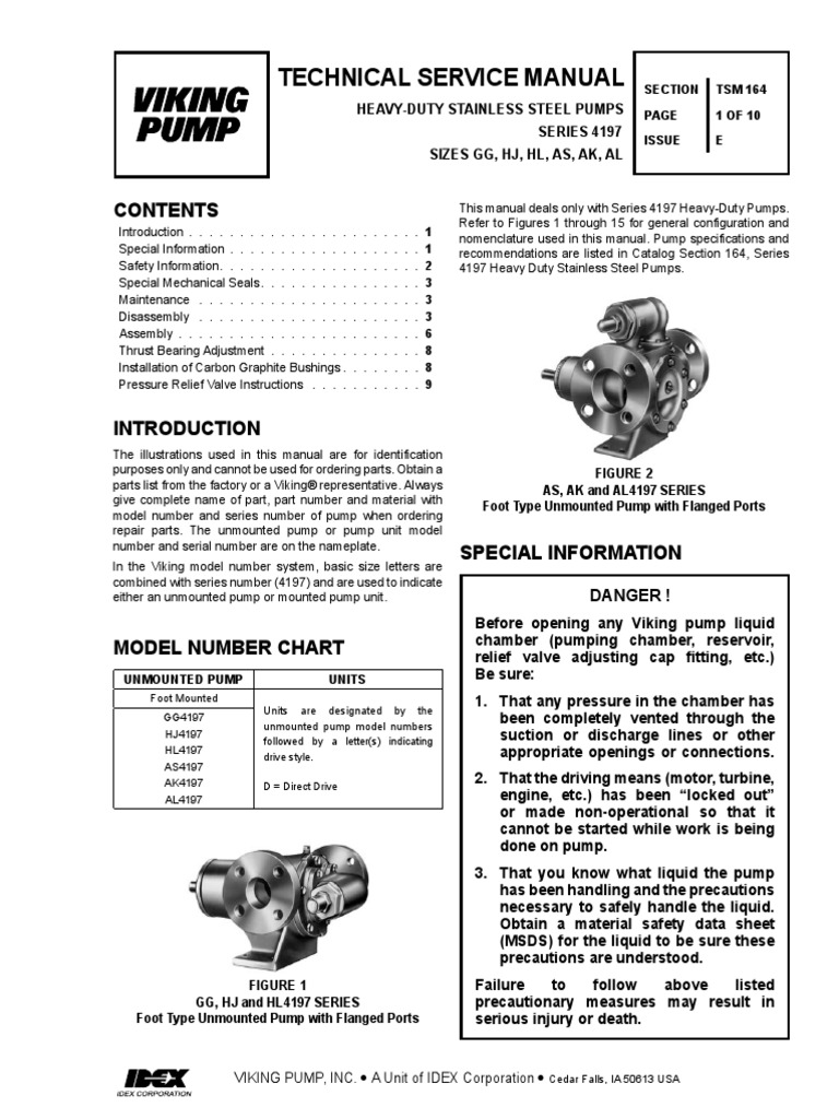 Viking Serie 4197 Tsm164 - en | PDF | Pump | Valve