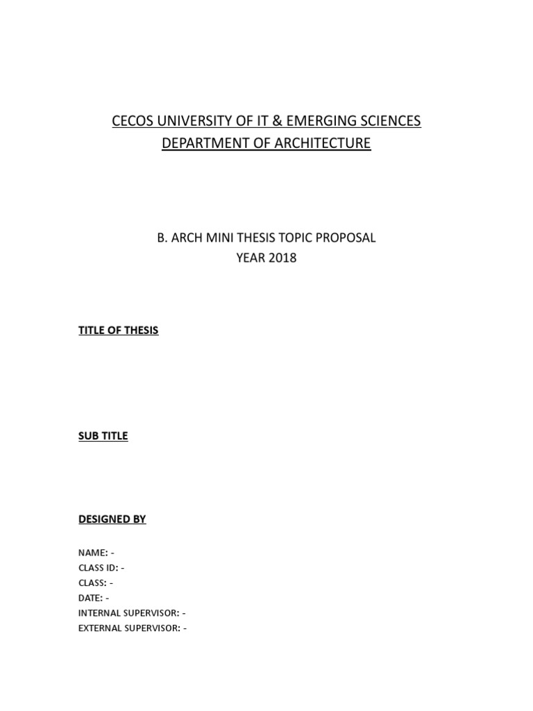 Thesis Synopsis Form | PDF | Thesis | Case Study