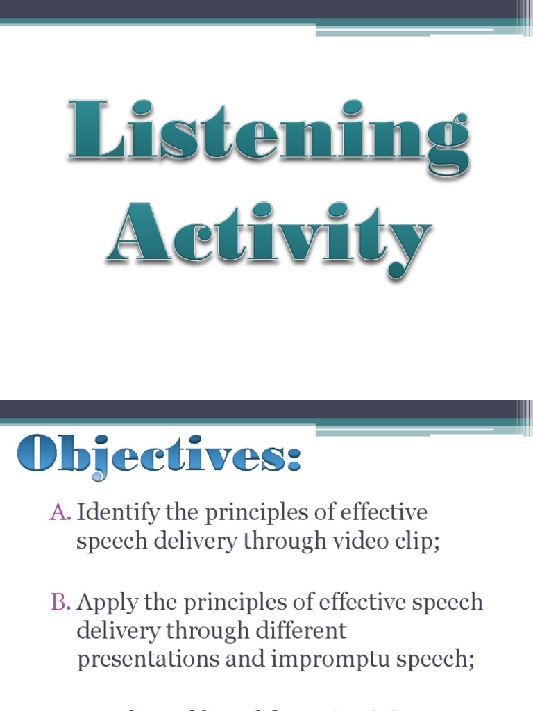 Principles of Effective Speech Delivery | PDF | Human Voice | Human ...