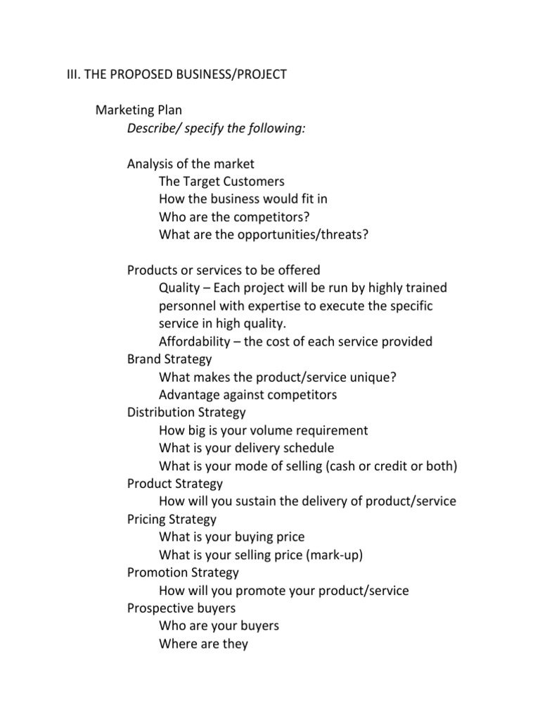 Comprehensive Business Project Plan | PDF | Cost | Business