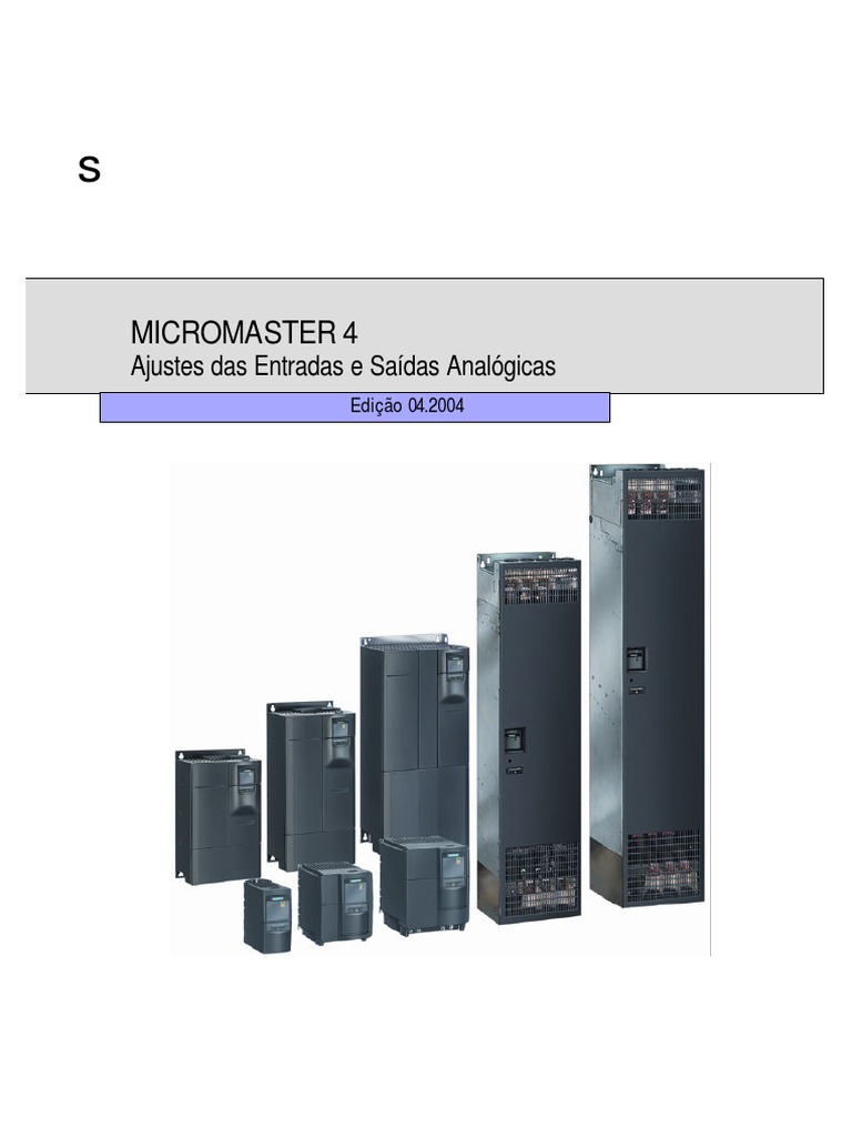 Micromaster04 Entradas e Saídas Analógicas (Port) | PDF | Resistor ...