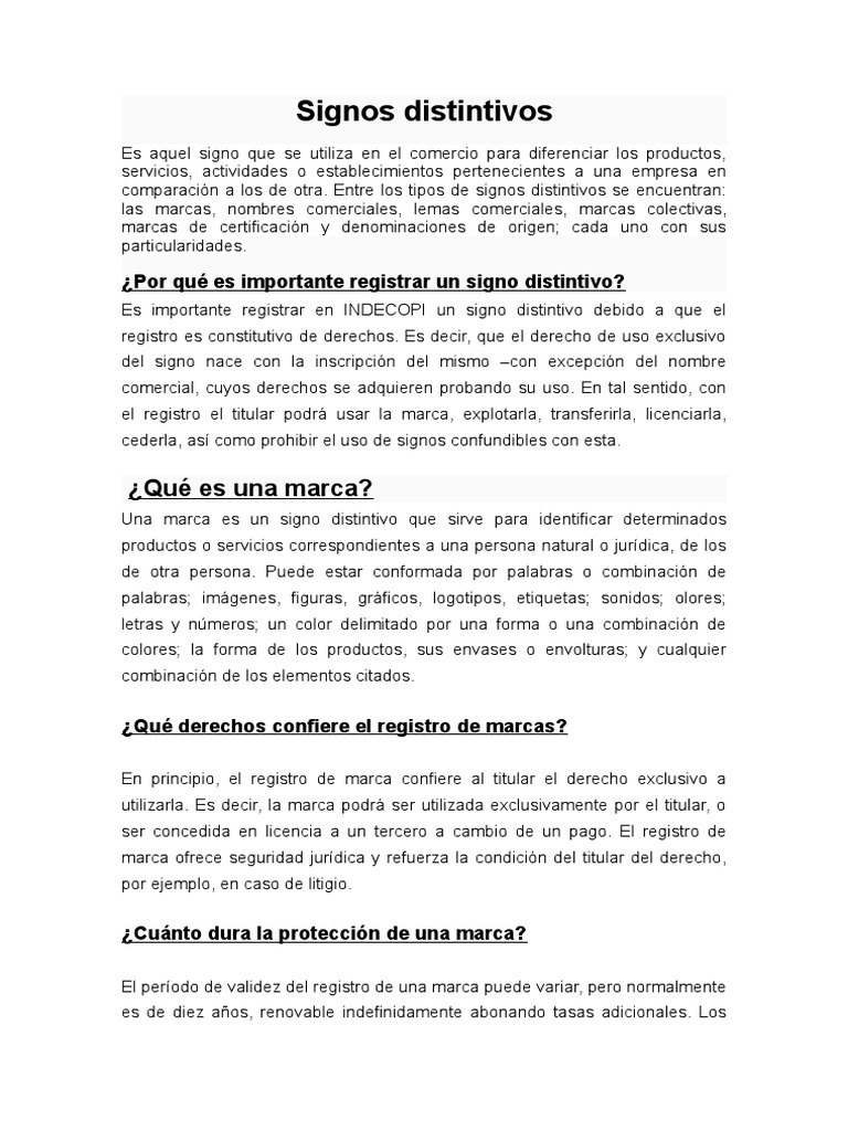 Signos Distintivos-Legislacion | PDF | Marca comercial | Business