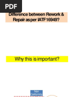 Difference Between Rework & Repair As Per IATF 16949? | PDF | Business ...