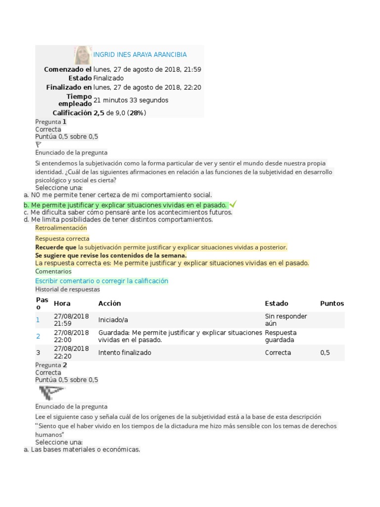 Ingrid Araya C-3 | PDF | Subjetividad | Teoría de apego