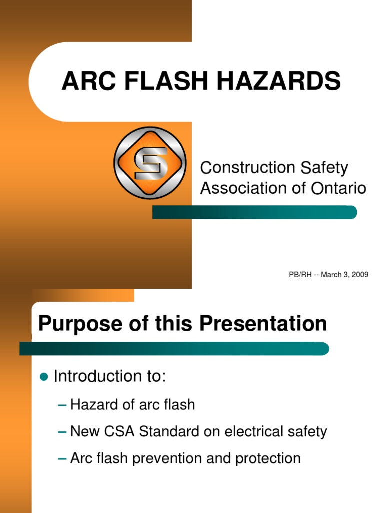 Arc Flash Hazards: Construction Safety Association of Ontario | PDF ...