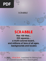 Scrabble Game Mechanics and Rules | PDF | Leisure | Sports