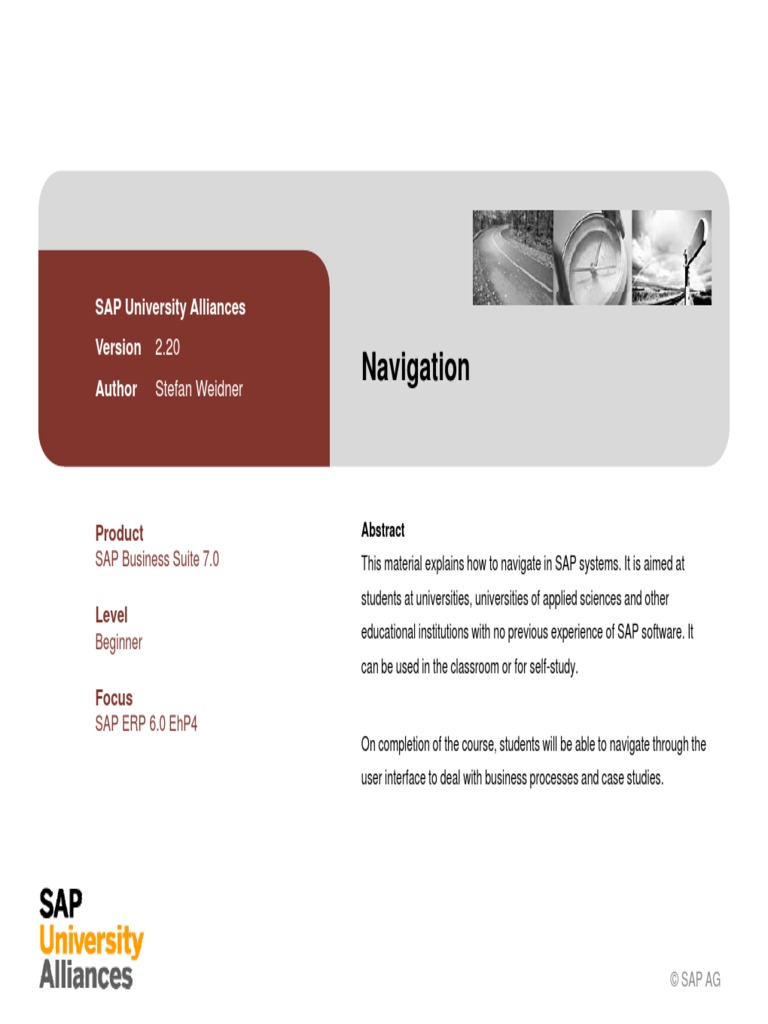 Intro ERP Using GBI Navigation Slides en v2.20 PDF | PDF | Sap Se | Software