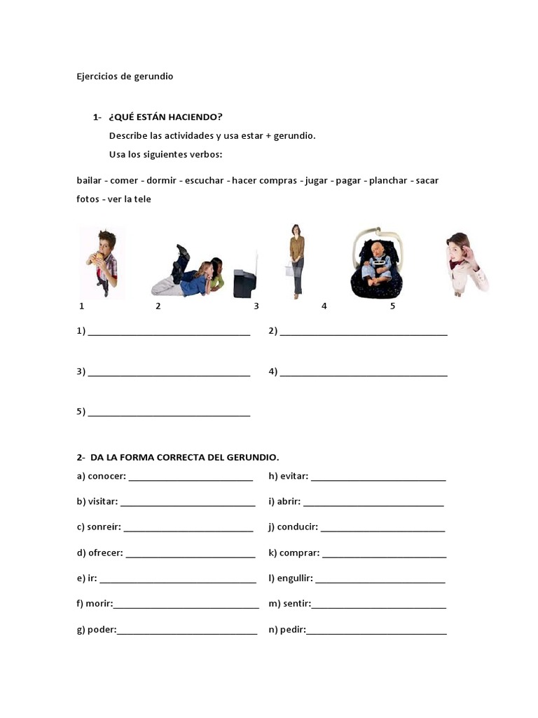 Estar Con Gerundio | PDF | Verbo | Sintaxis