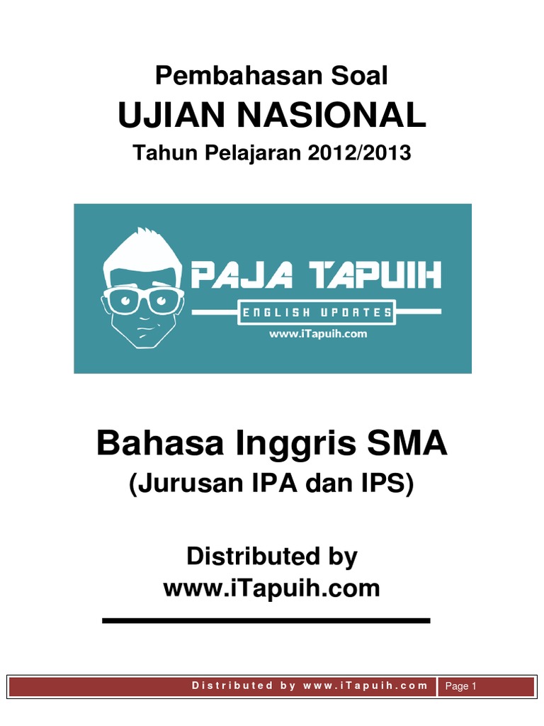 Pembahasan UN SMA 2013 | PDF | Glasses | Tsunami