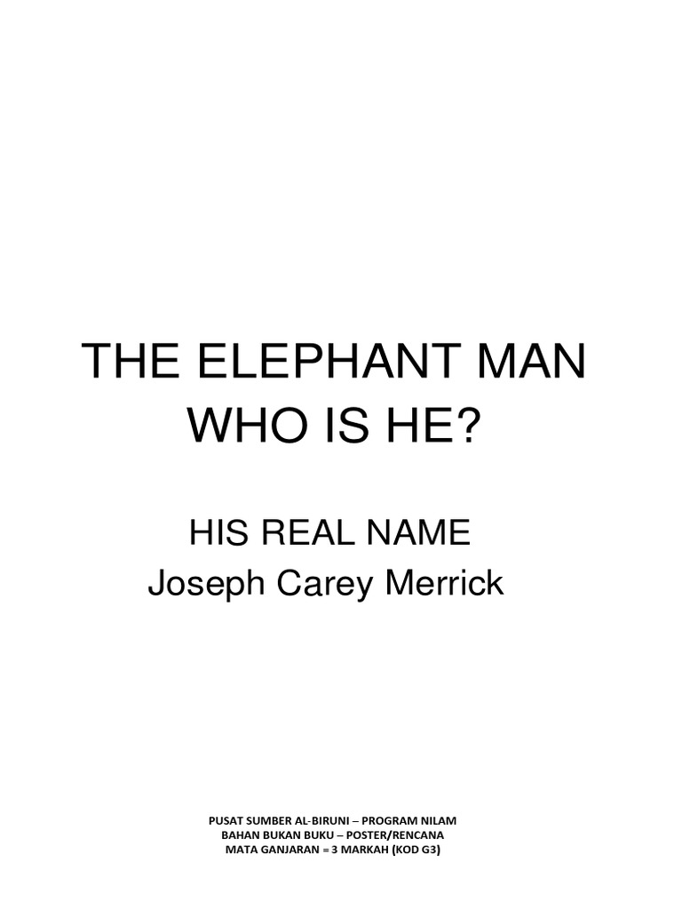 The Elephant Man | PDF