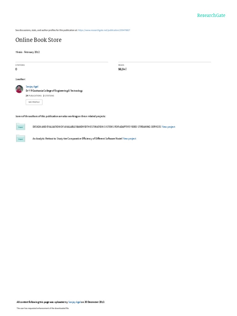 Online Book Store | PDF | Java Server Pages | Dynamic Web Page