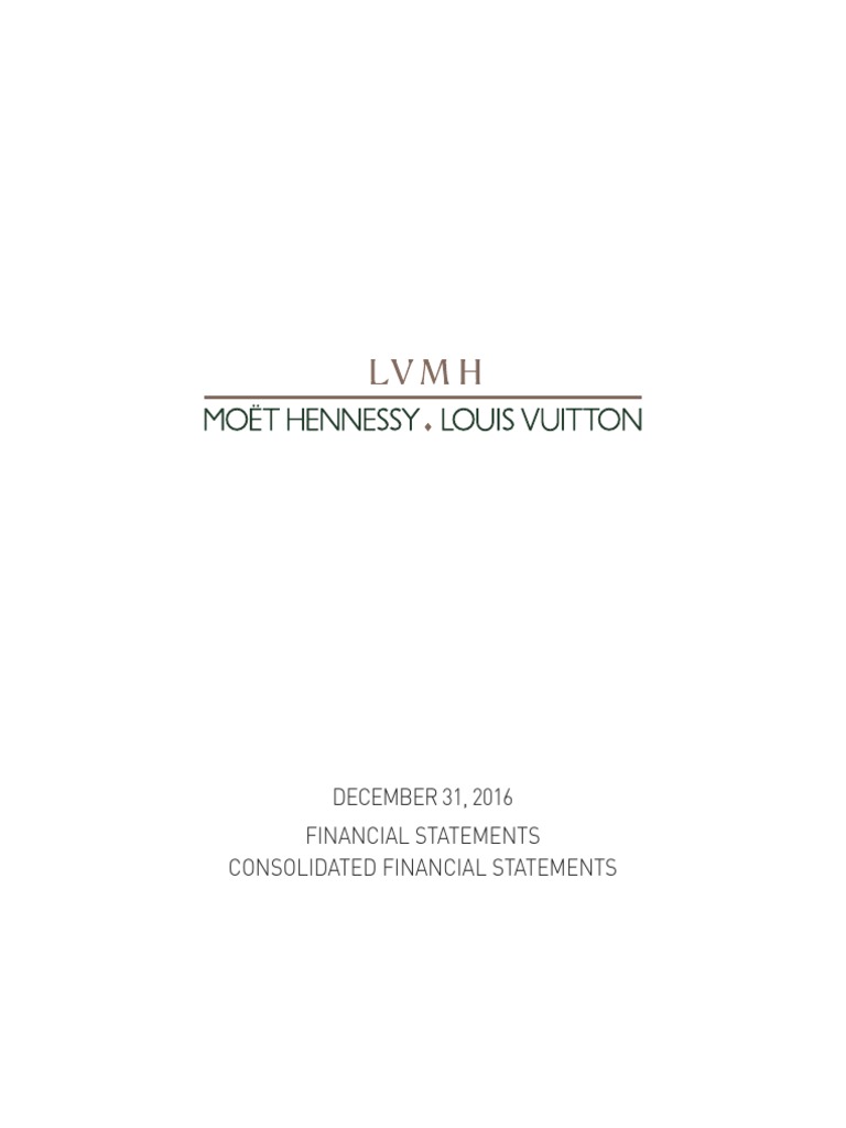 LVMH Consolidated Statements PDF | PDF | Fair Value | International ...