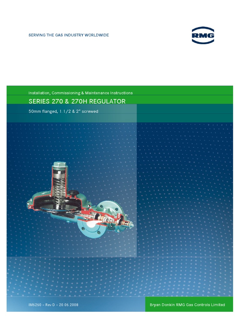 Series 270 & 270h Regulator | PDF | Valve | Gases