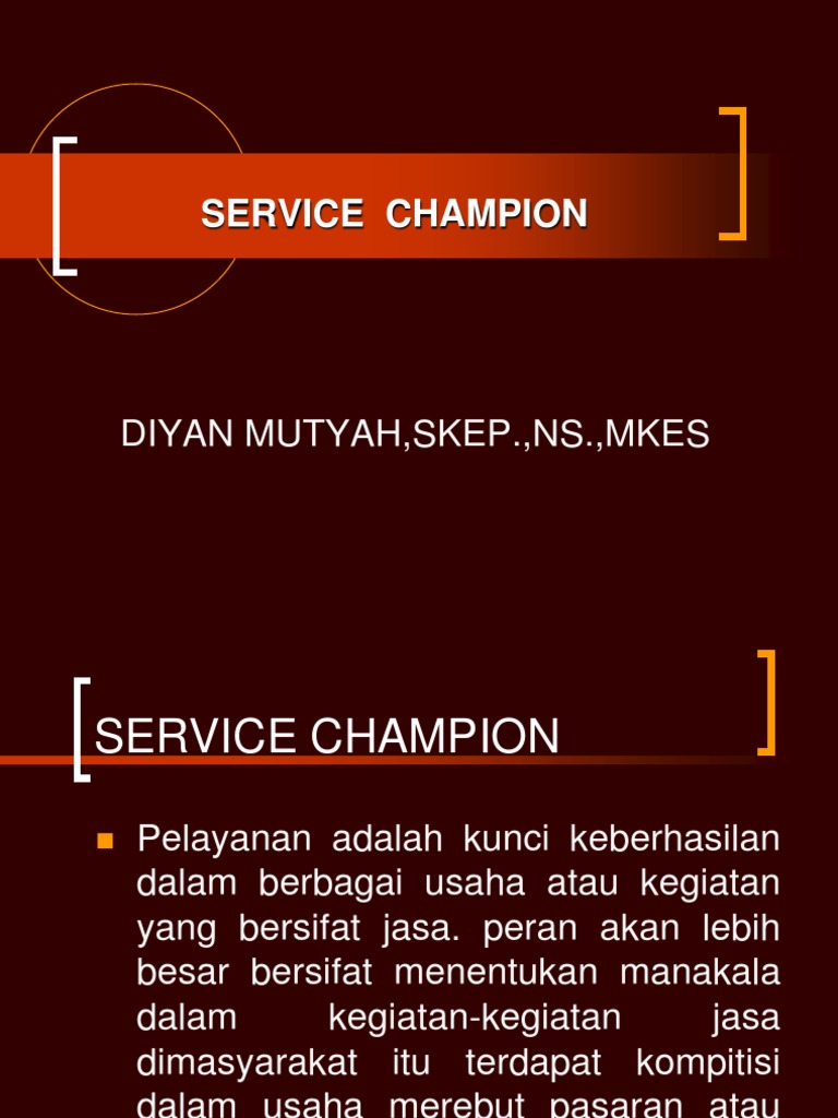 Service Champion | PDF