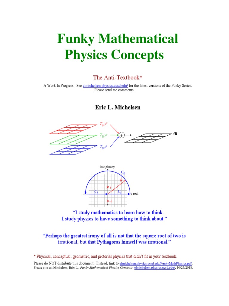 Funky Phys | PDF | Tensor | Analysis Of Variance