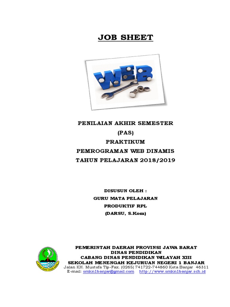 JOBSHEET Web Dinamis - Darsu | PDF