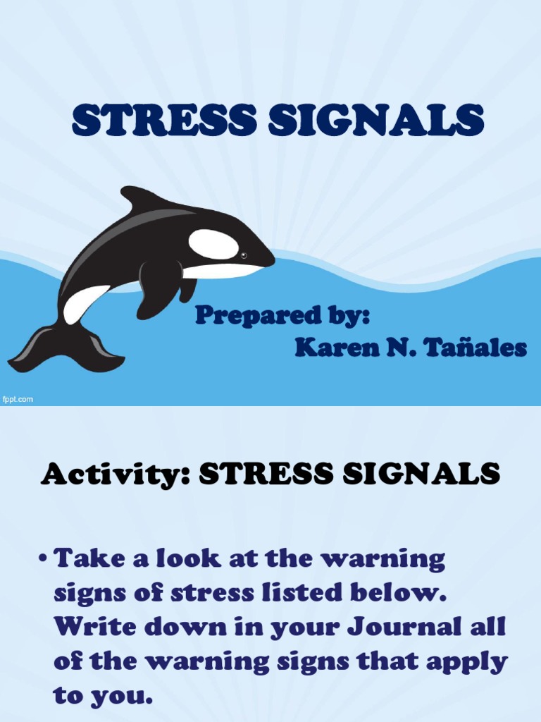 Stress Signals Activity | PDF | Career & Growth | Self-Improvement