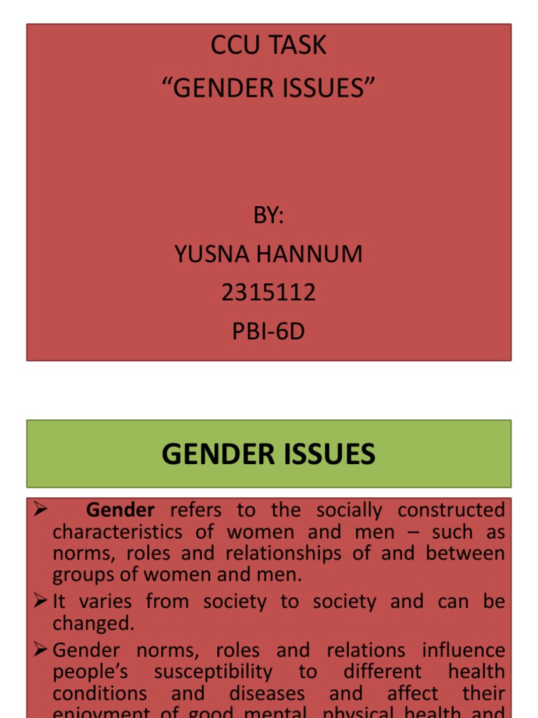 Gender Issues | PDF | Gender Role | Gender