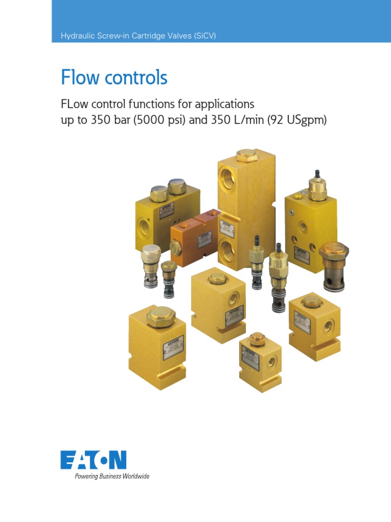 Eaton Hydraulic Valve List | PDF | Valve | Chemical Engineering