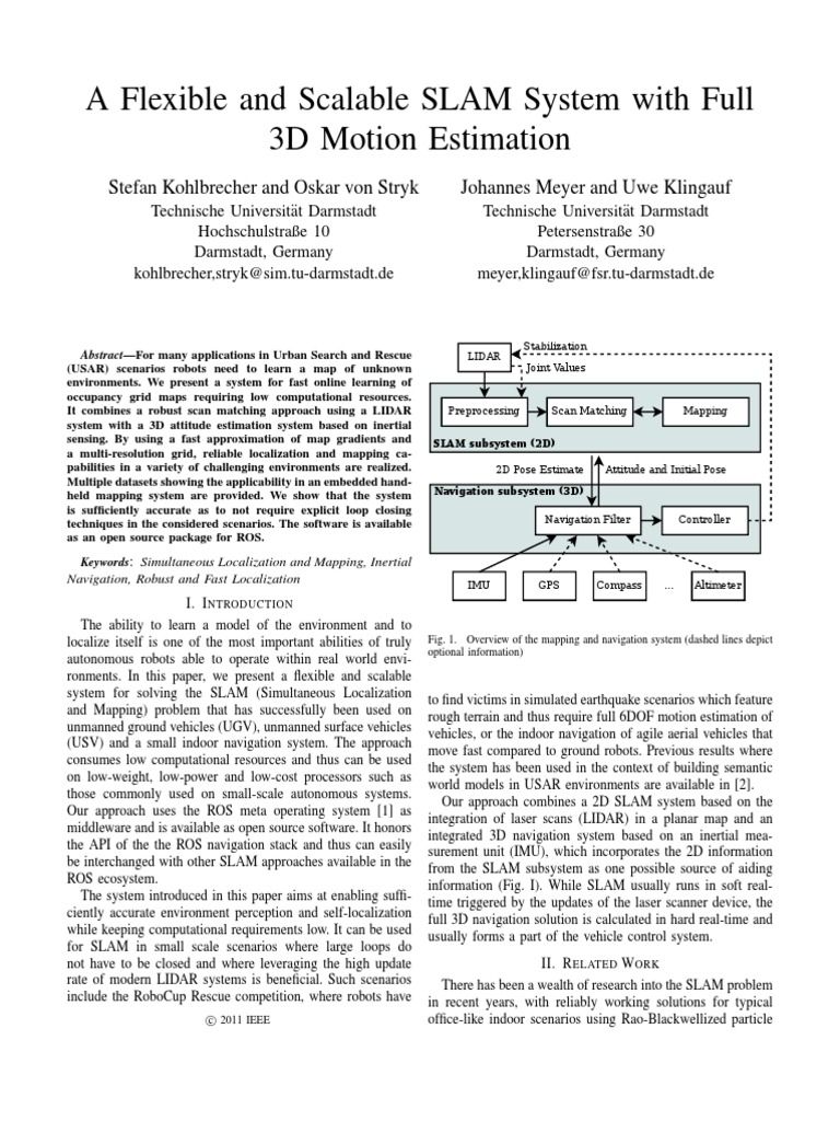 A Flexible and Scalable SLAM System With Full 3D Motion Estimation ...