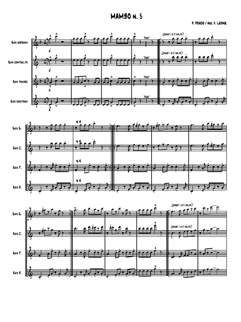 Mambo n.5 Partitura | PDF