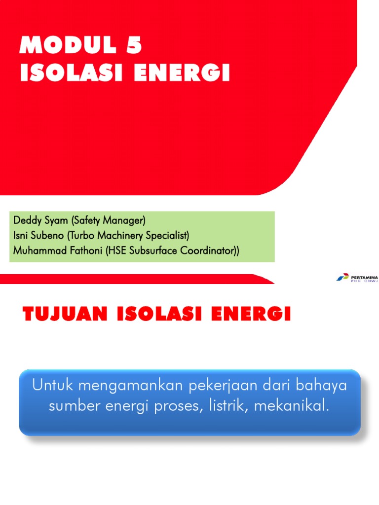 Modul 5 - Isolasi Energi PA&AA - PHE WMO | PDF