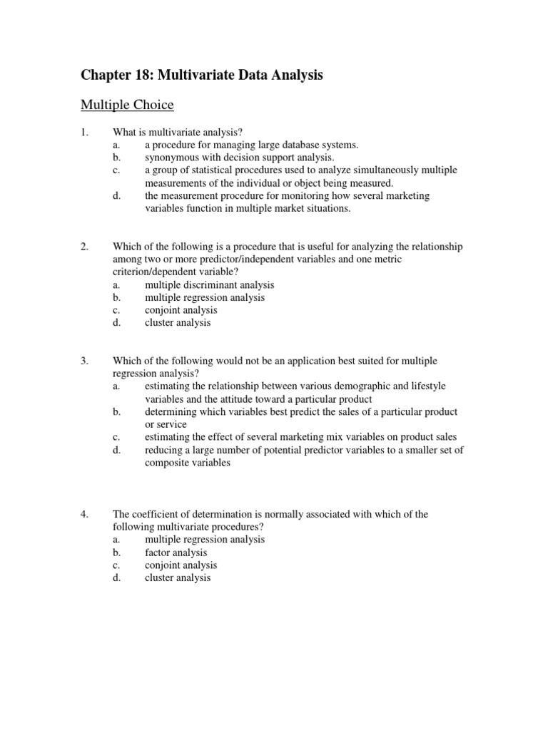 Multivariate Data Analysis | PDF | Factor Analysis | Regression Analysis