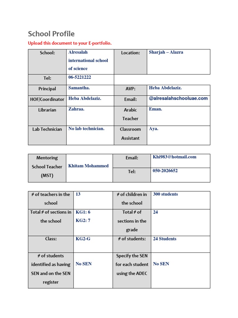 School Profile | PDF