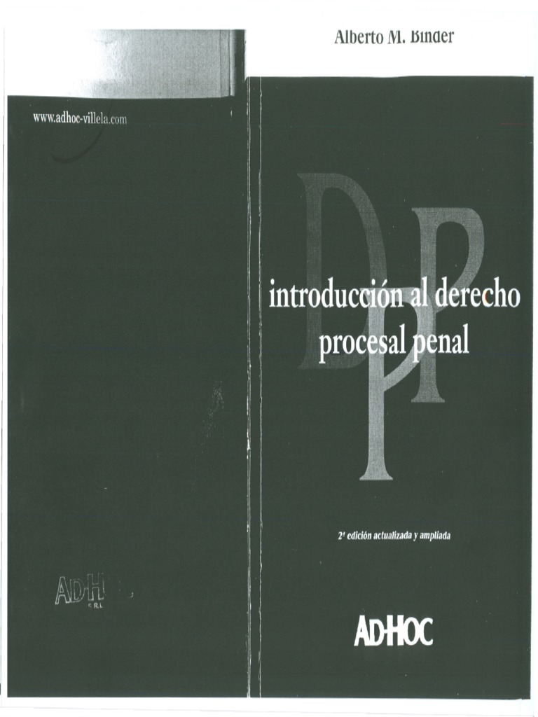 alberto_binder_introduccion_al_derecho_procesal_penal.pdf | Ley procesal | Procedimiento Criminal