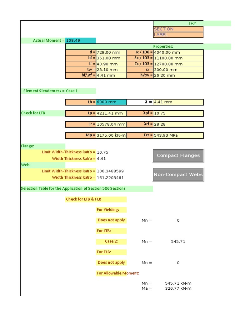 Beam Design Steel | PDF | Mechanical Engineering | Building Engineering
