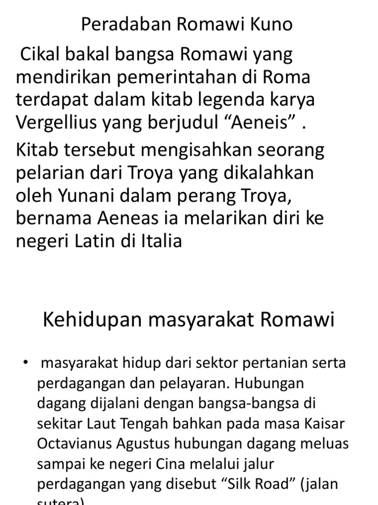 Peradaban Romawi Kuno | PDF