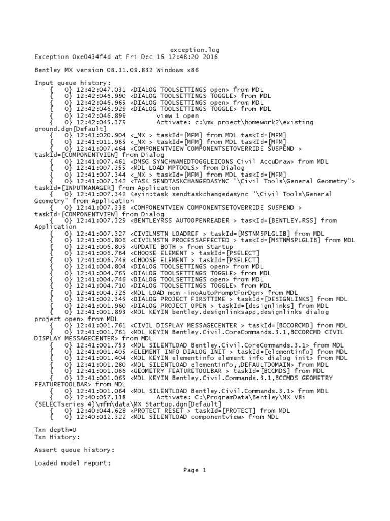 Exception.log - Notepad | Computer Data | Digital & Social Media
