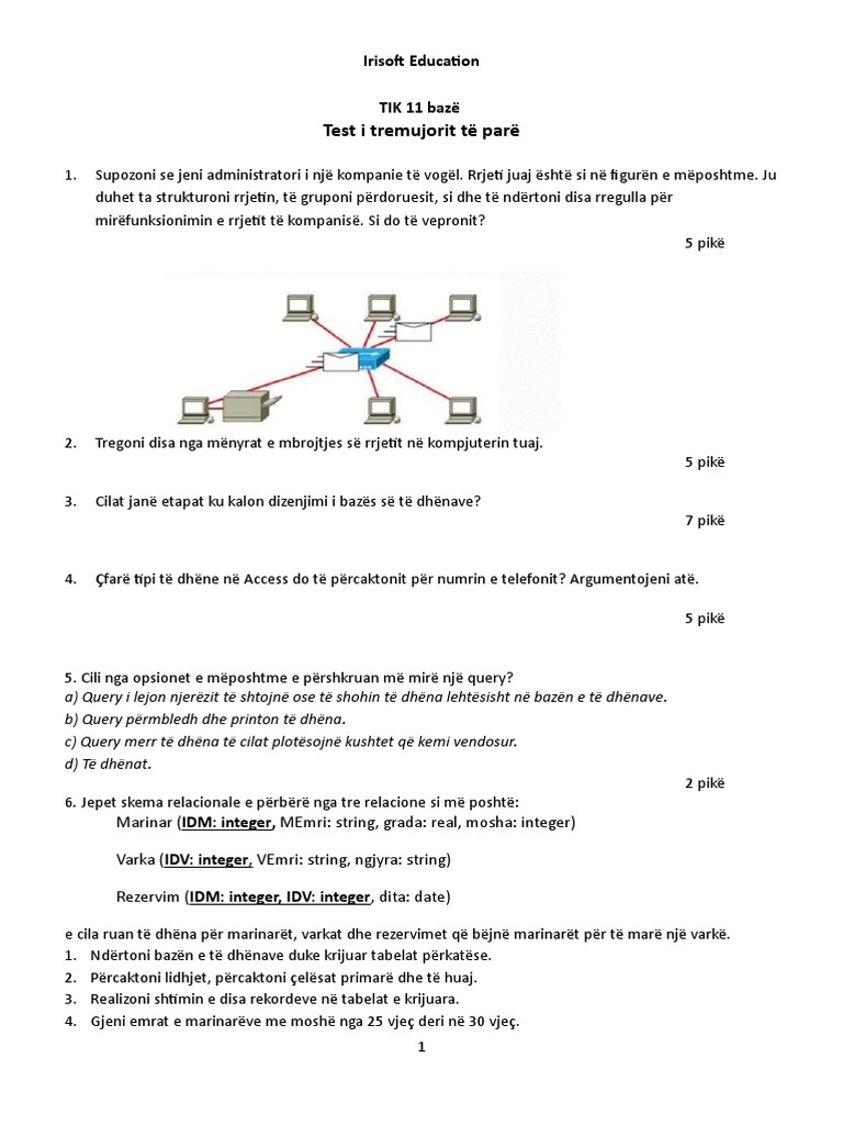 Testet TIk Baze 11 | PDF
