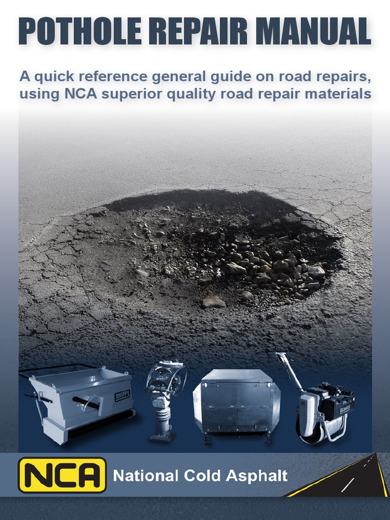 Pothole Repair Manual | PDF | Road | Road Surface