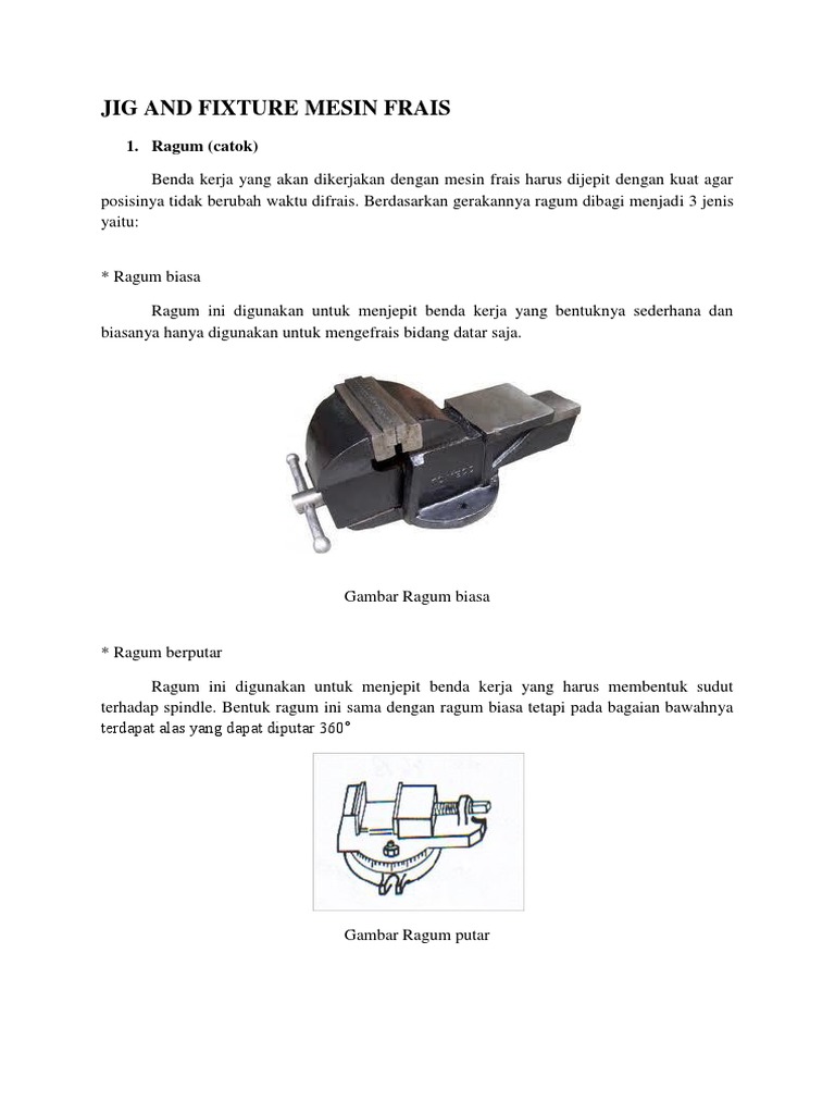 Jig and Fixture Mesin Frais | PDF