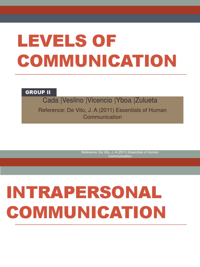 Levels of COmmunication | PDF | Communication | Public Sphere