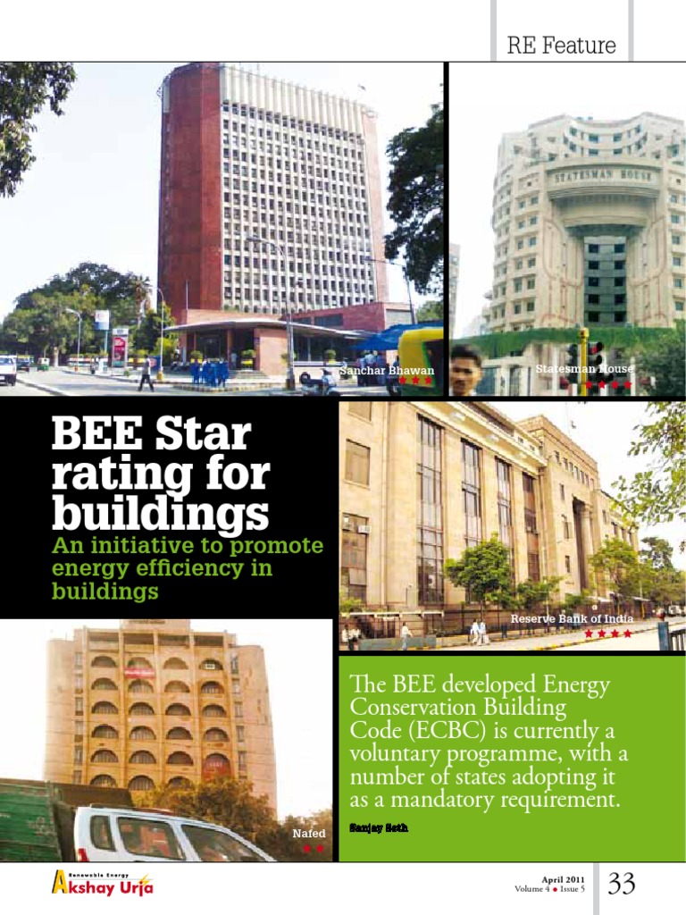 BEE Star Rating For Buildings | PDF | Efficient Energy Use | Green Building